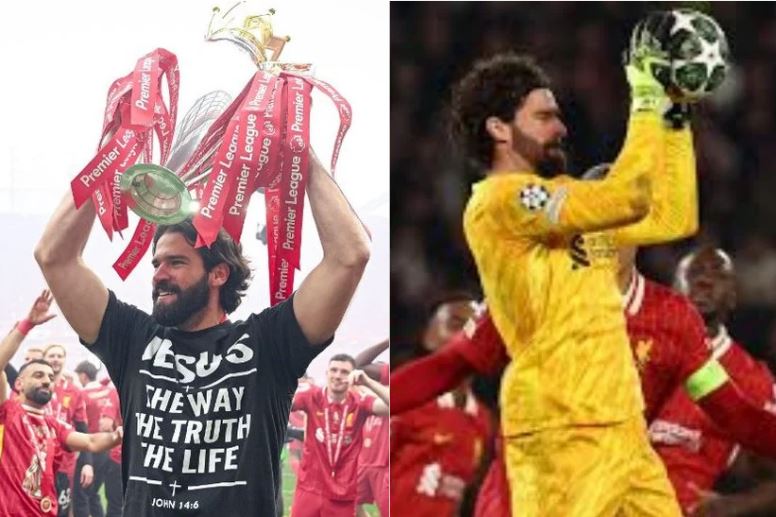 Alisson Becker celebra el título de Liverpool con un mensaje de fe ...